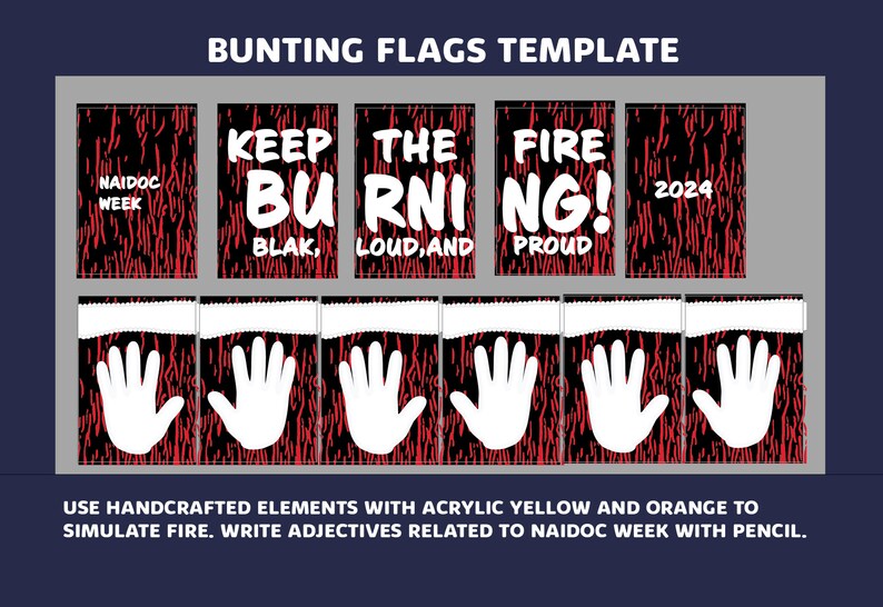 NAIDOC WEEK COLLABORATE Mural Bunting Classroom Resources - Etsy