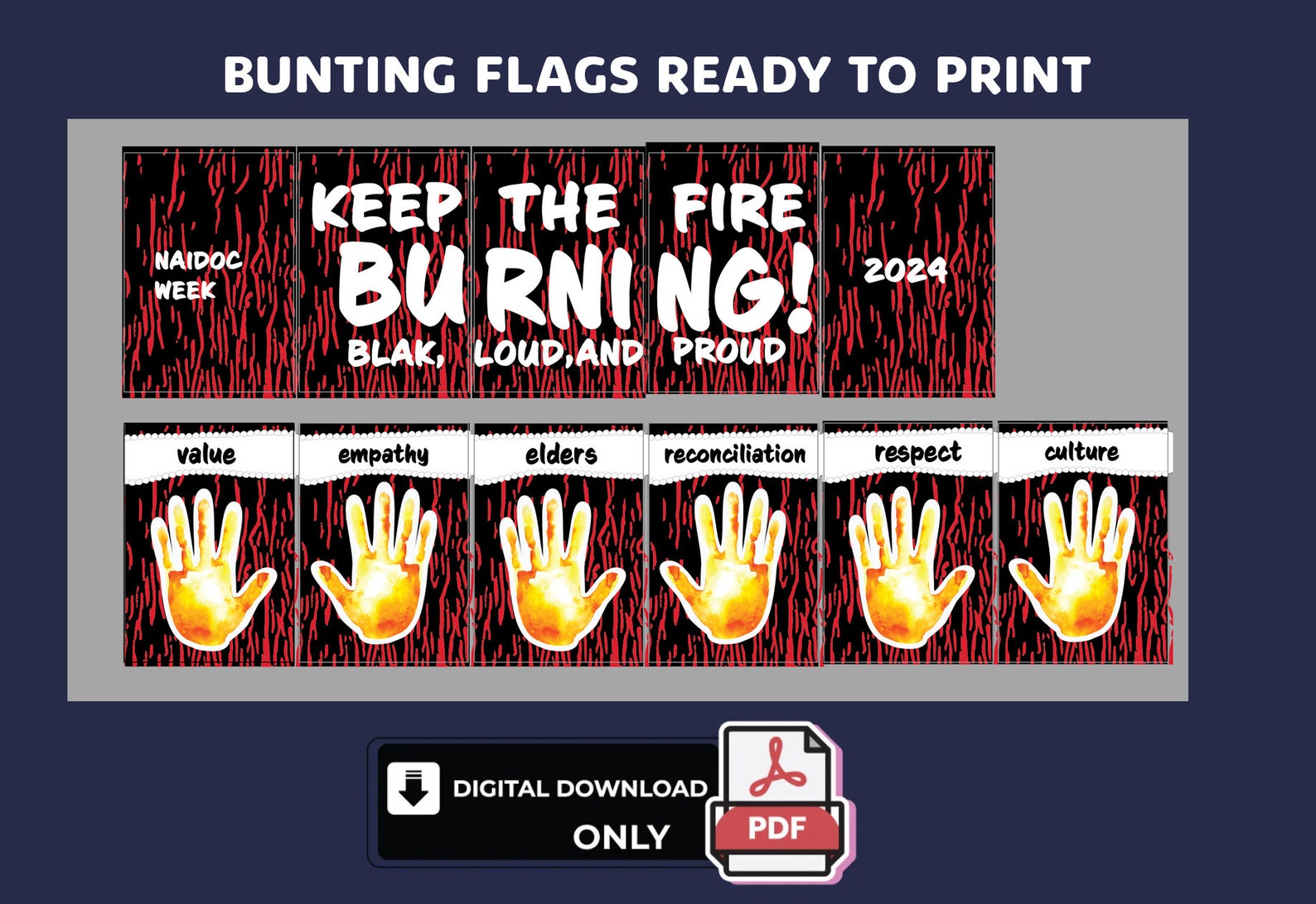 NAIDOC WEEK COLLABORATE Mural Bunting Classroom Resources - Etsy