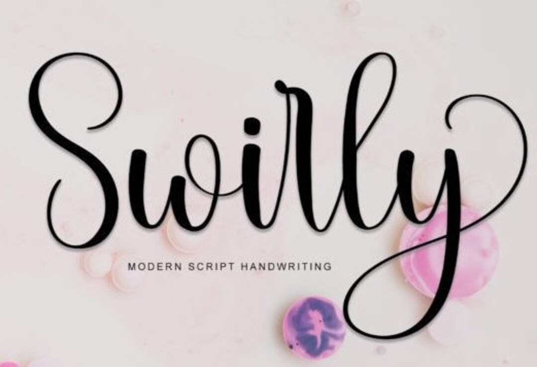 Swirly Font, Font With Tails, Cricut Fonts, Casual Font, Modern Font ...