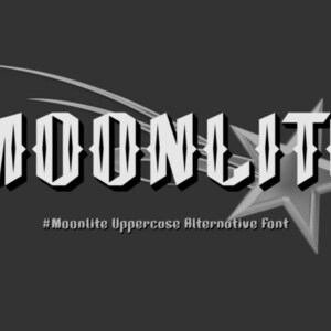 Moonlite Font, Script Font, Modern Font, Fancy Font, Canva Font ...