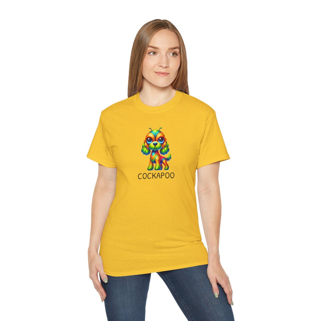 Alien Rainbow Cockapoo T-shirt Out-of-this-world Cuteness for Dog ...