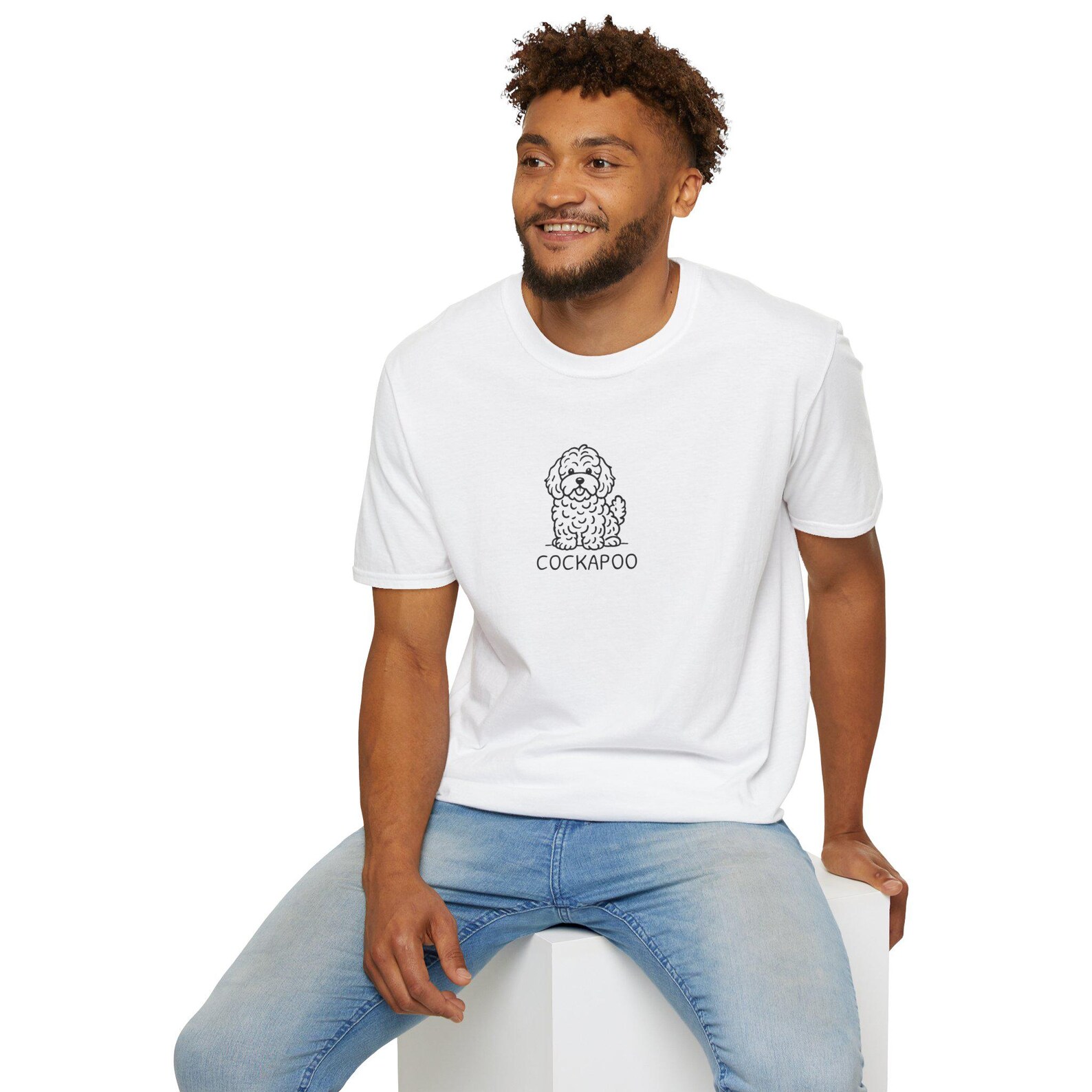 Ultimate Adorable Cockapoo Line Art Design T-shirt for Proud Dog Lovers ...
