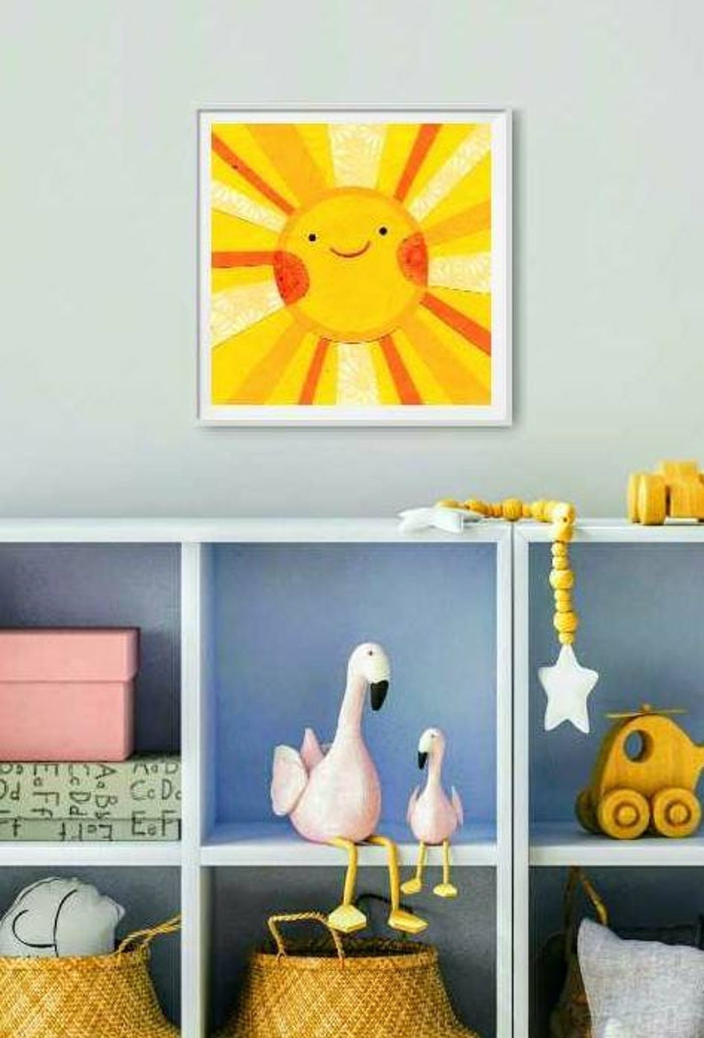 Sunny Sun Print | Etsy