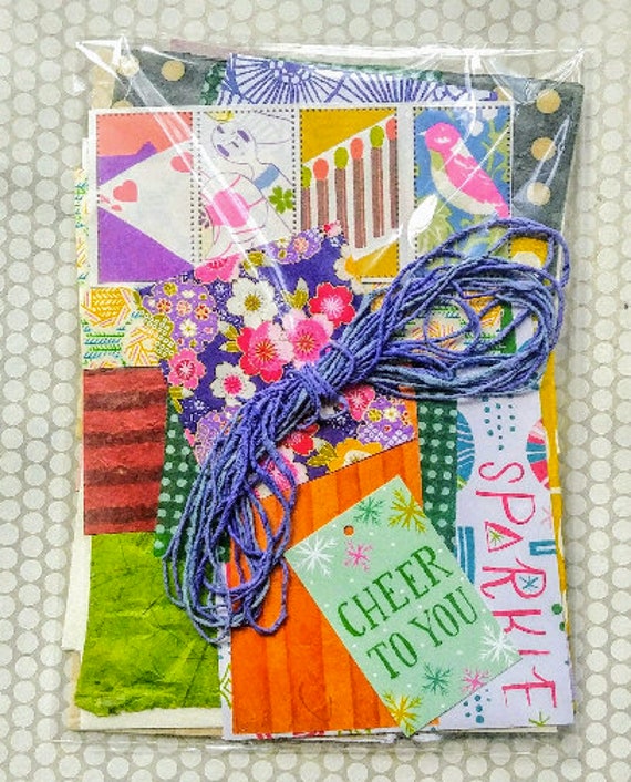 Super Duper Paper Grab Bag-decorative Paper Scraps for - Etsy Norway