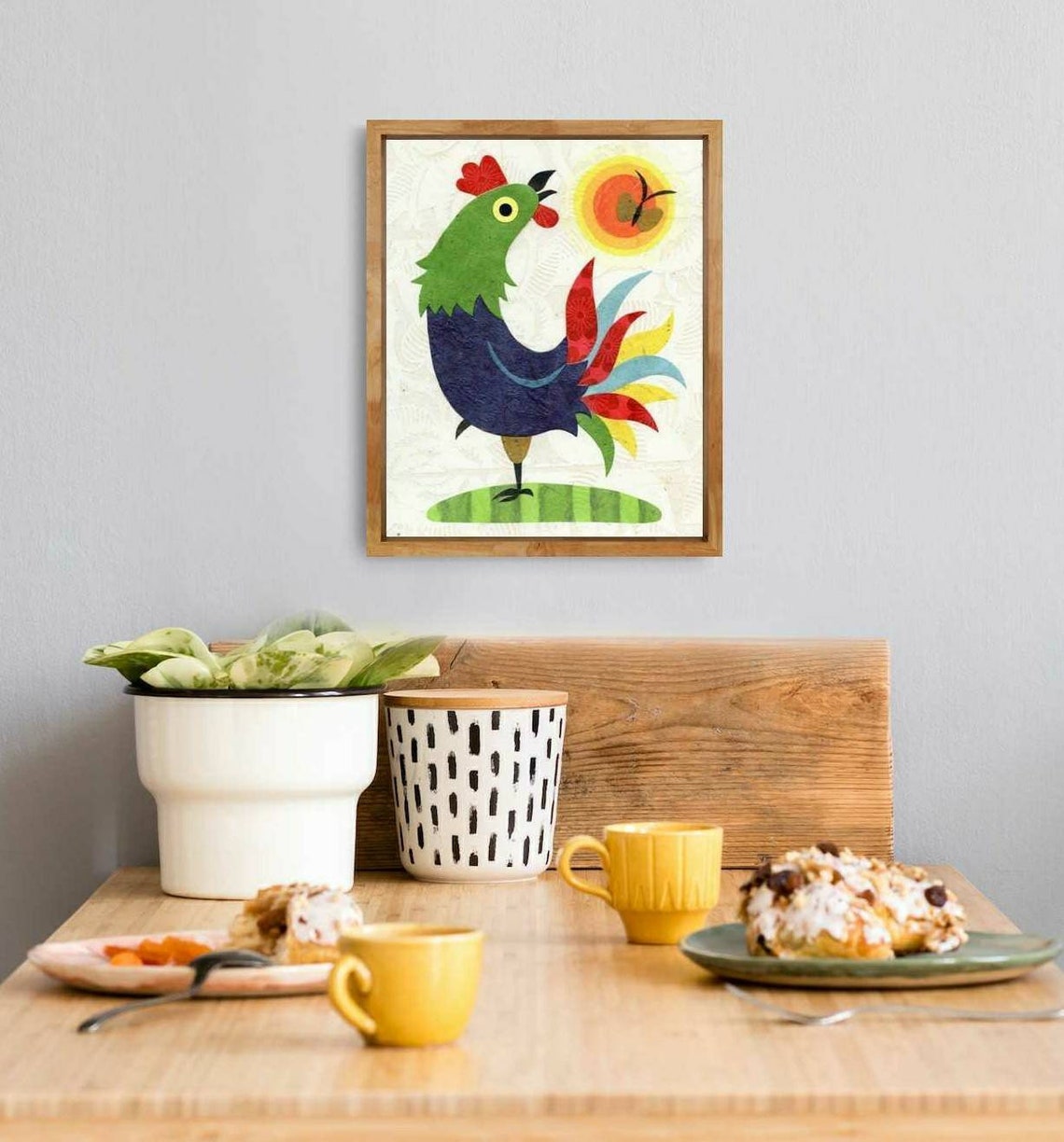 Happy Day Rooster Print - Etsy