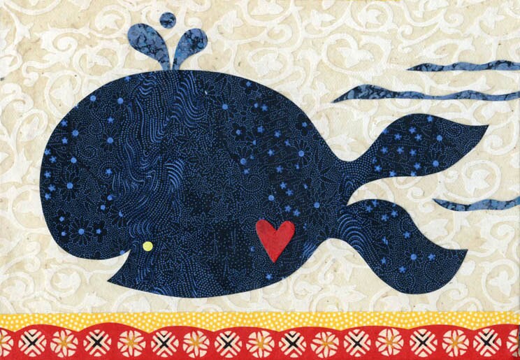 Fancy Whale Blank Note Card Set - Etsy