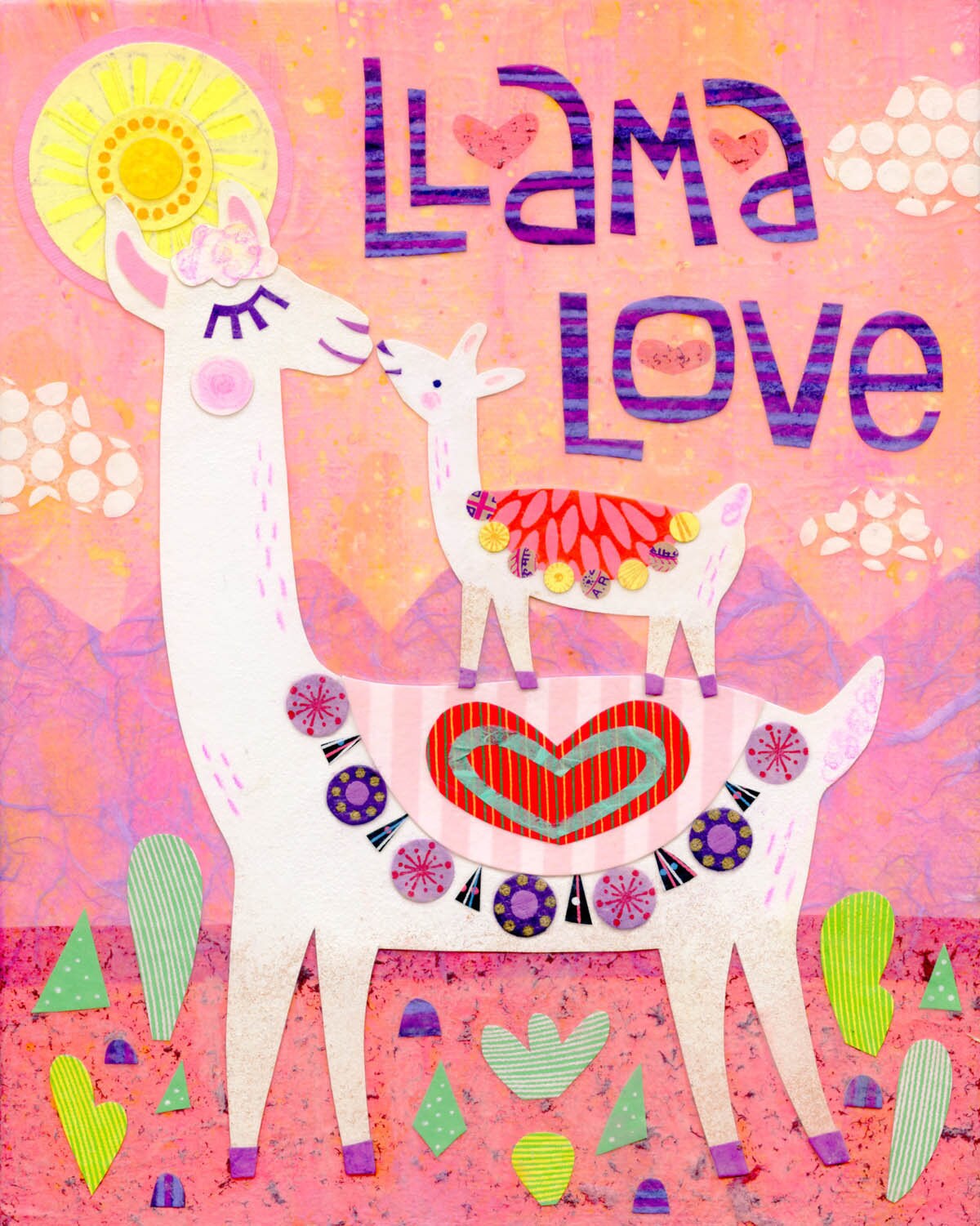 Llama Love Print - Etsy