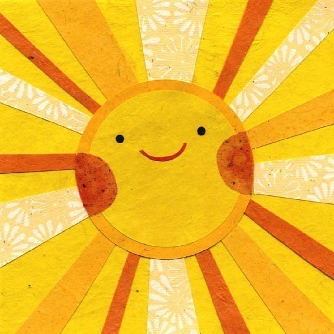 Sunny Sun Print - Etsy