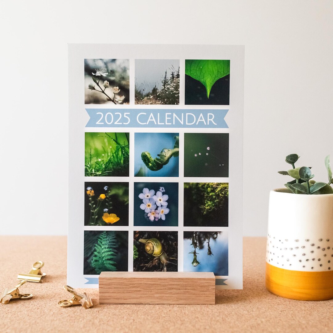 2025 Pacific Northwest Nature Desk Calendar | 5x7 | Wood Stand Option ...