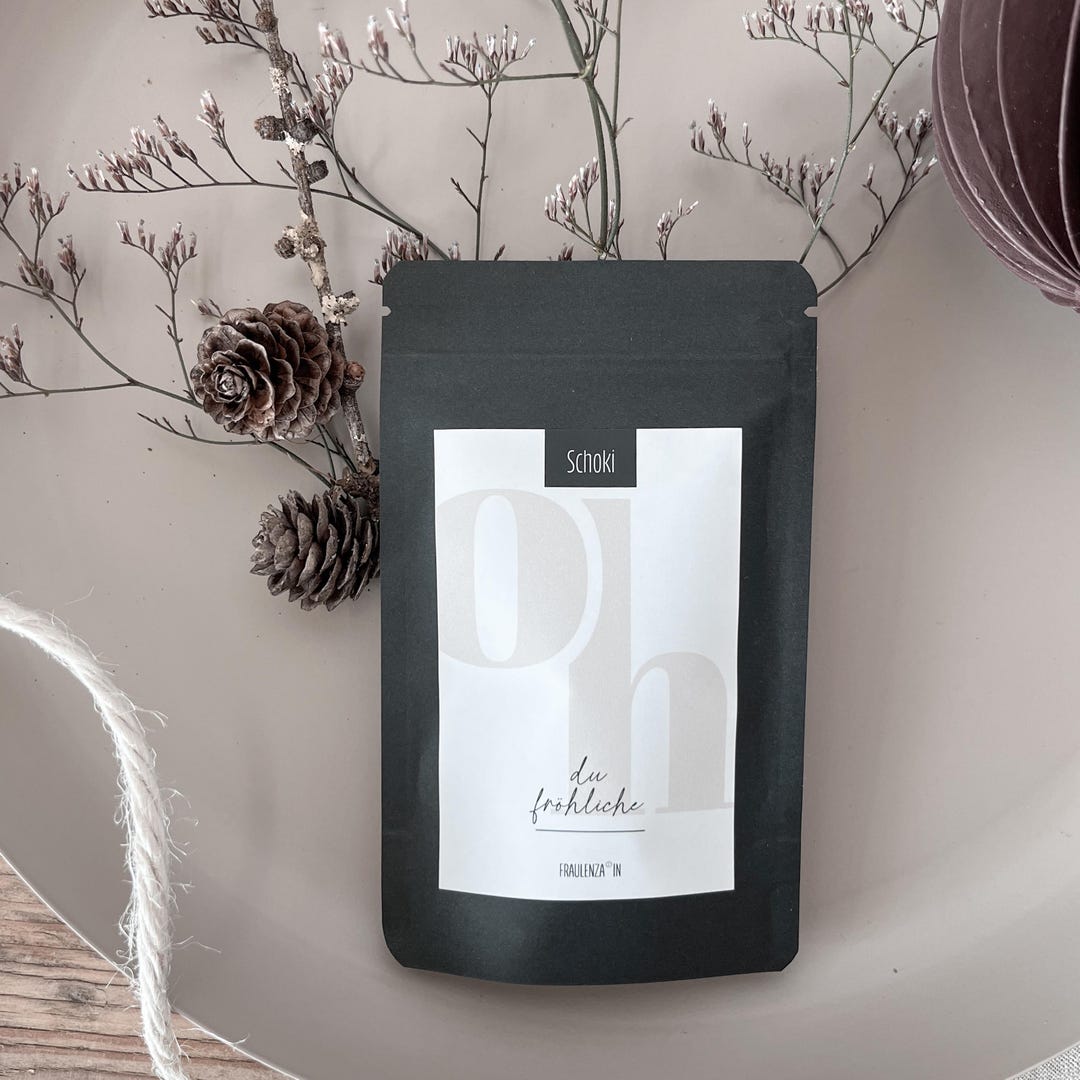 Mini Chocolate Drops "oh, How Joyful" – 25 G Bag, Black | Christmas ...