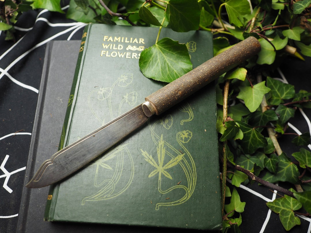 Athame With Greek Olive Wood Handle and Up-cycled Blade -athena - for ...