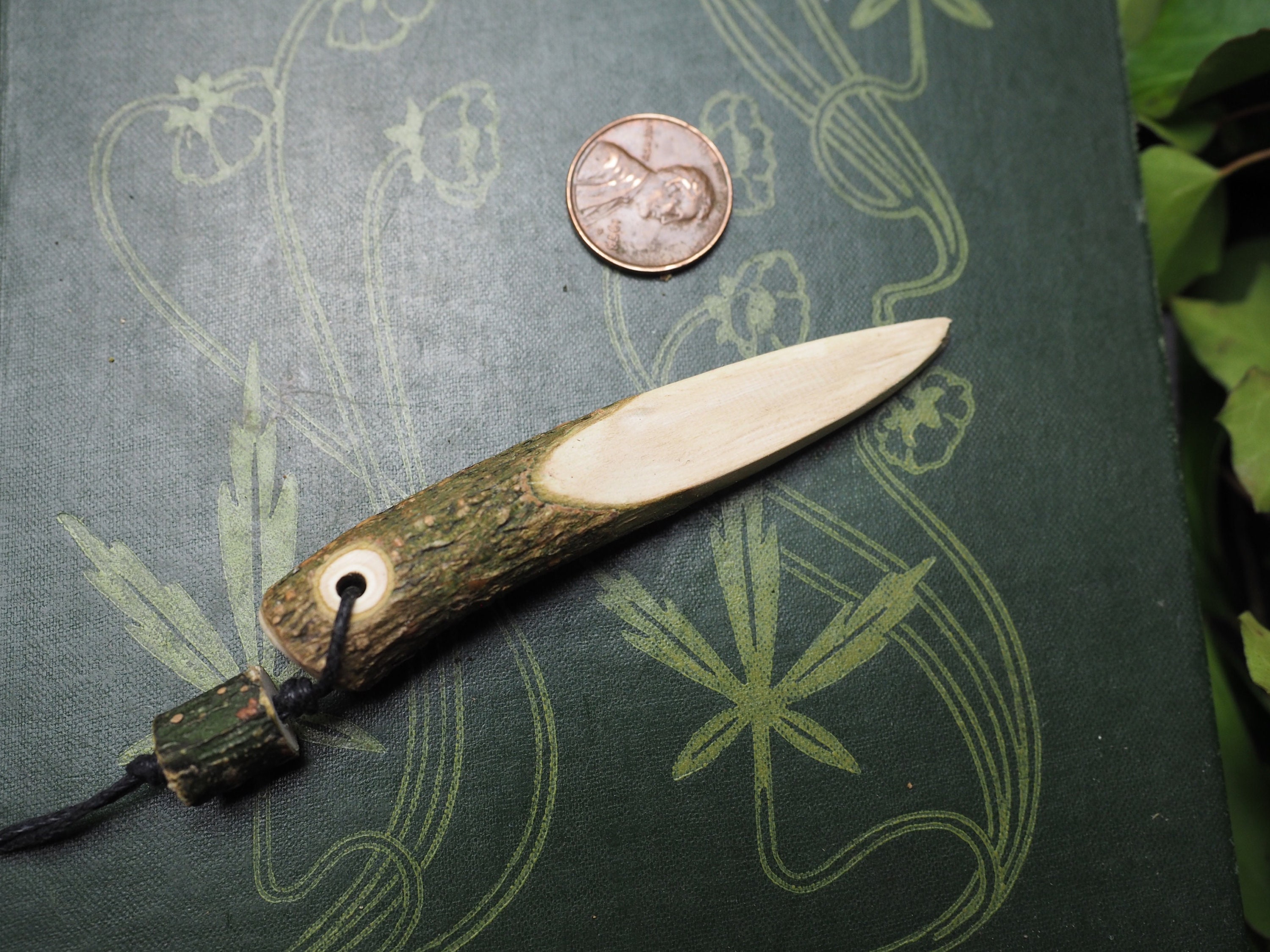 Cornish Holly Wood Athame Pendant Protection Pagan Wicca - Etsy