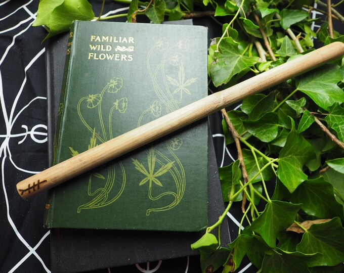 Reed Wand - Ngetal - for Pagans, Witches, Wiccans, Magic, Ritual, Ogham ...
