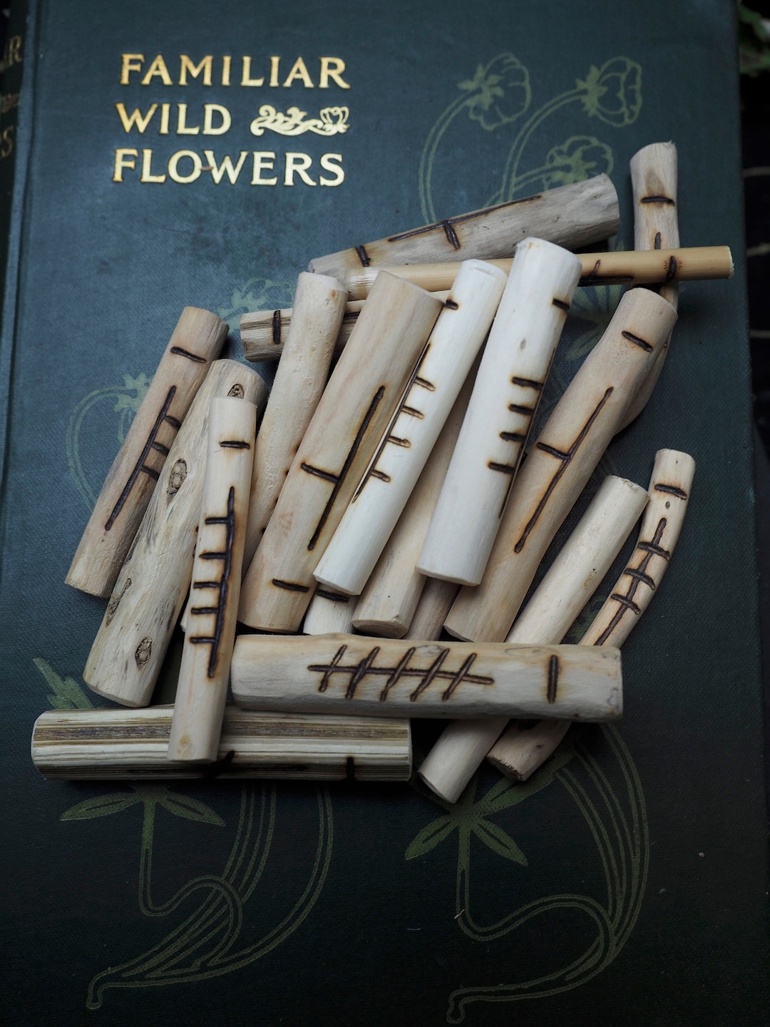 Celtic Tree Ogham Staves Made With Corresponding Woods With Bag ...