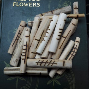 Celtic Tree Ogham Staves Made With Corresponding Woods With Bag ...