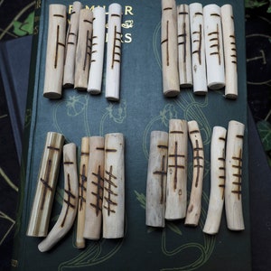Celtic Tree Ogham Staves Made With Corresponding Woods With Bag ...