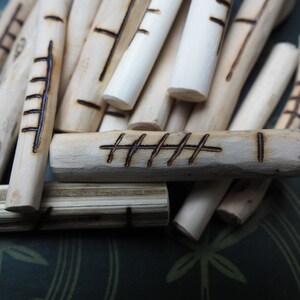 Celtic Tree Ogham Staves Made With Corresponding Woods With Bag ...