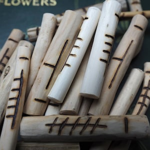 Celtic Tree Ogham Staves Made With Corresponding Woods With Bag ...