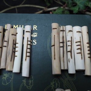Celtic Tree Ogham Staves Made With Corresponding Woods With Bag ...