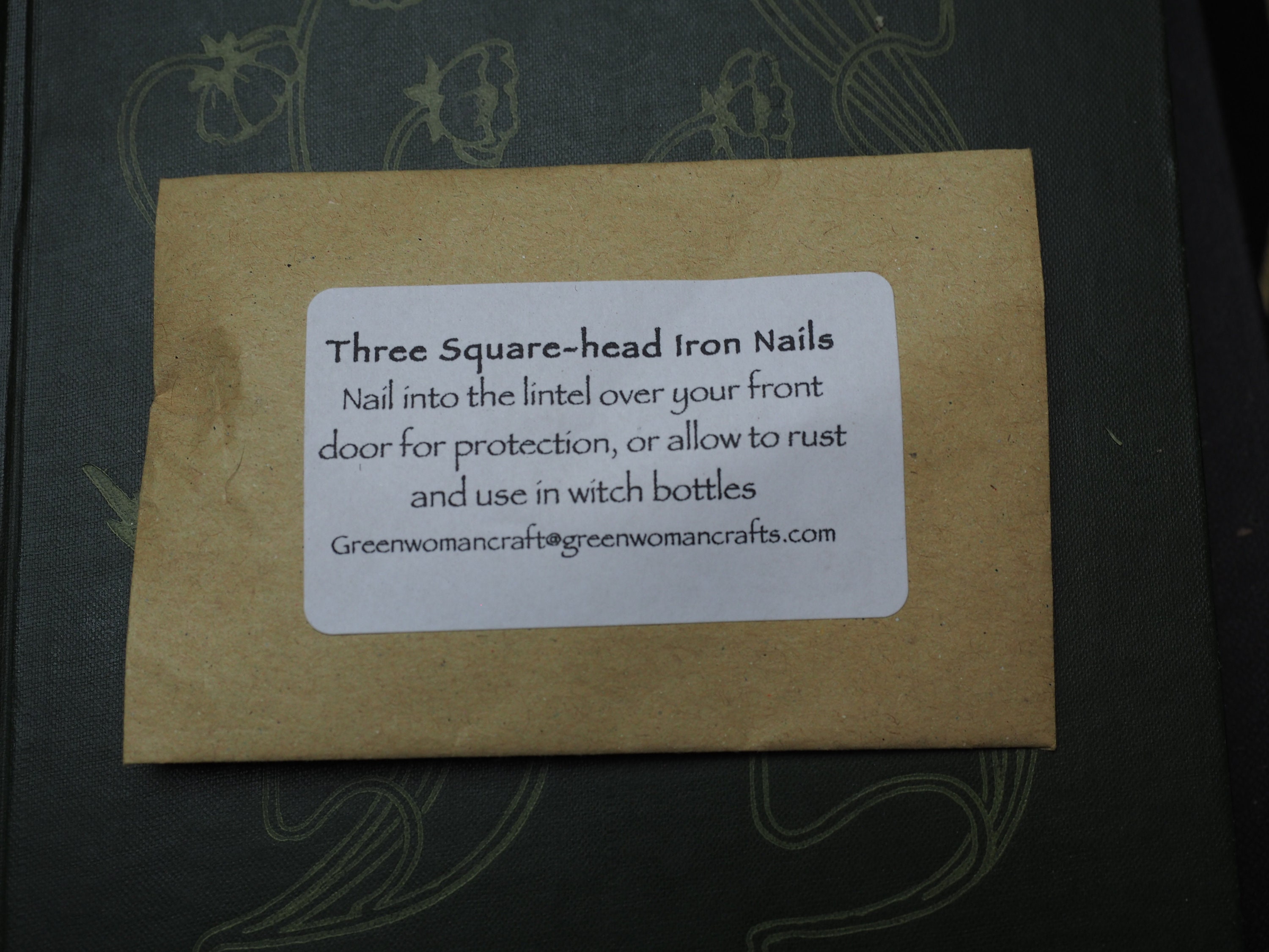 3 Traditionally Made Square Cut Iron Nails: for Protection Magic ...