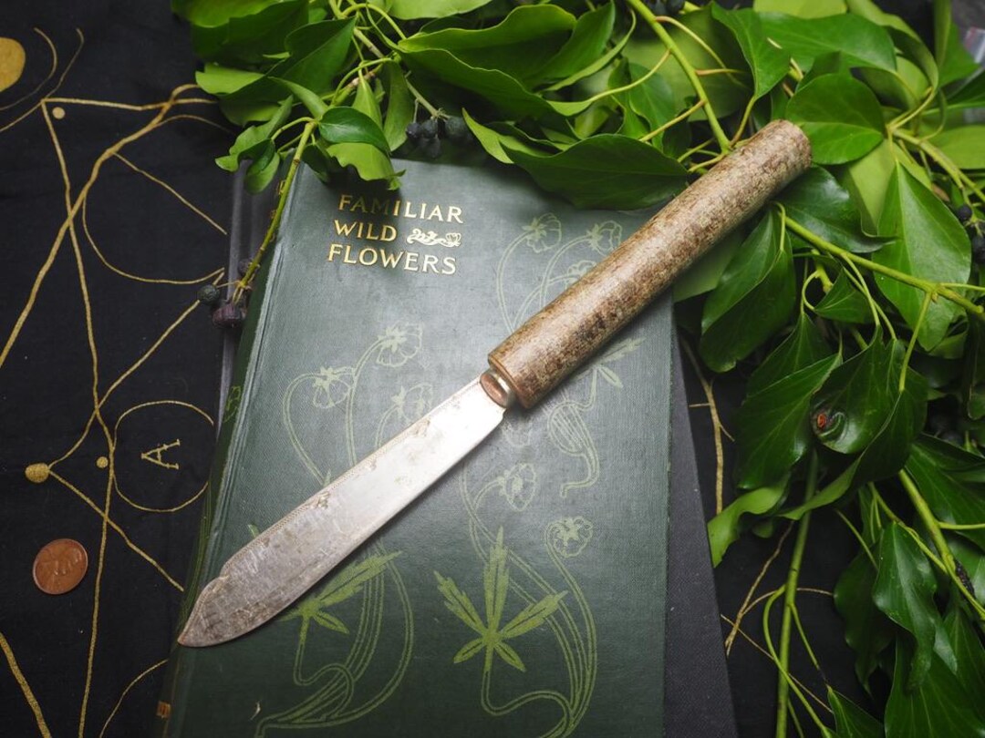 Athame With Hazel Handle and Up-cycled Blade - Wisdom - for Pagans ...