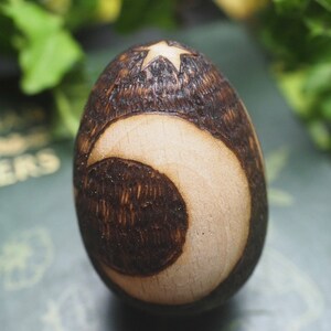 Labyrinth Egg RATTLE - Wood - Meditation, Tintagel - Pagan, Wicca ...