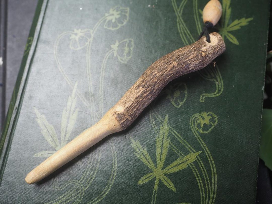 RARE Ivy ROOT Wood Wand Pendant: for Overcoming Challenges, Ogham Tree ...