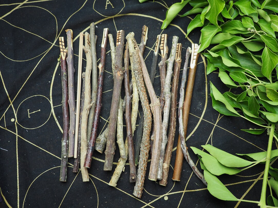 Long, Celtic Tree Ogham Staves Made With Corresponding Woods for ...