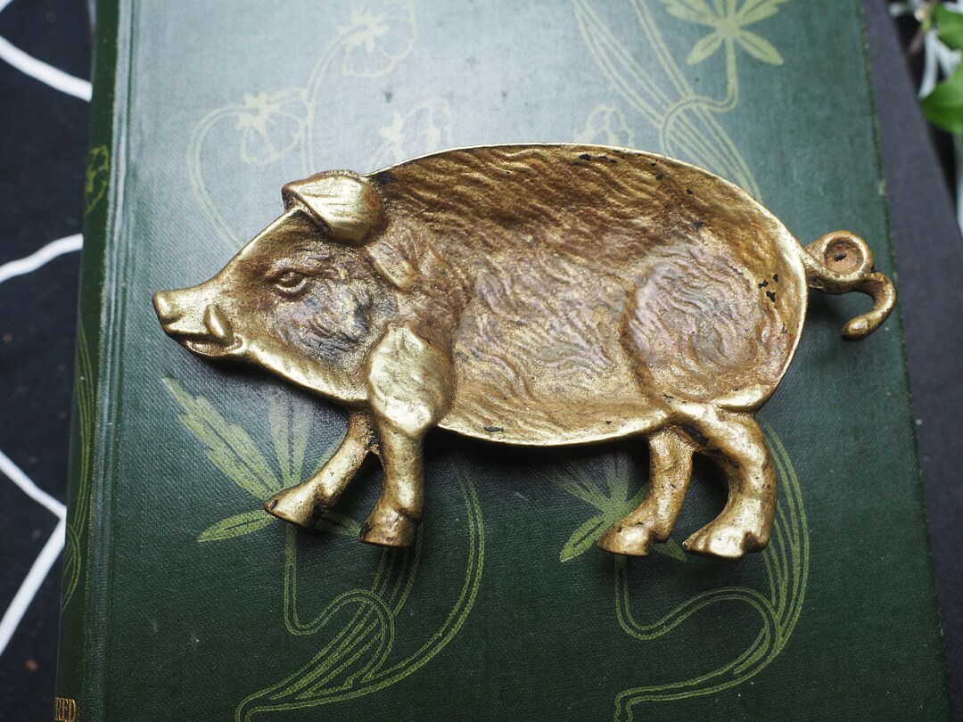 Wild Boar Offering Dish for Freya Vintage or Antique Brass Bowl for a ...