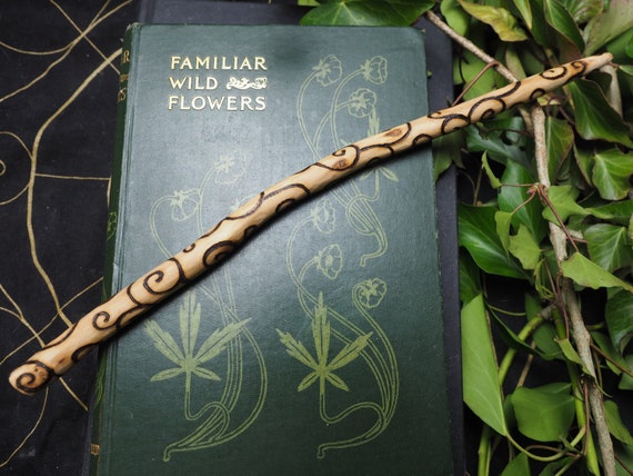 Wild Cornish Cherry Wood Spiral Wand for Love Beauty & - Etsy
