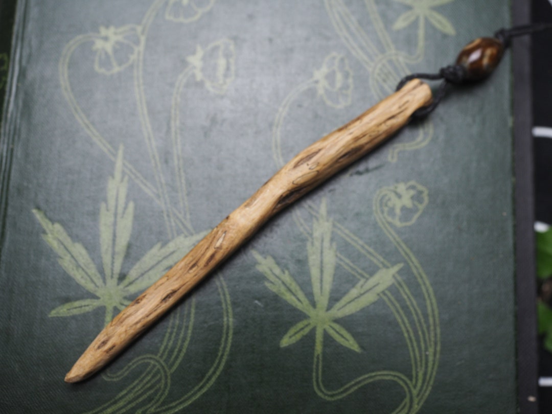 Cornish Gorse Wood Wand Pendant for Love Magic - Pagan, Witchcraft ...