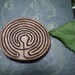 Rowan Wood Seven-walled Labyrinth Amulet, Goddess, Transformation Wicca ...