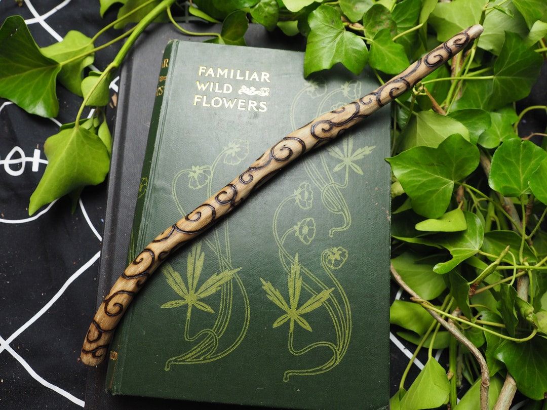 Driftwood Wood Spiral Wand - for Sea and Ocean Magic - Pagan, Wicca ...