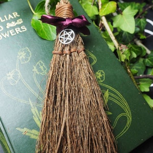 Small Cinnamon Broom or Besom With Pentagram Pagan, Wicca, Witchcraft ...