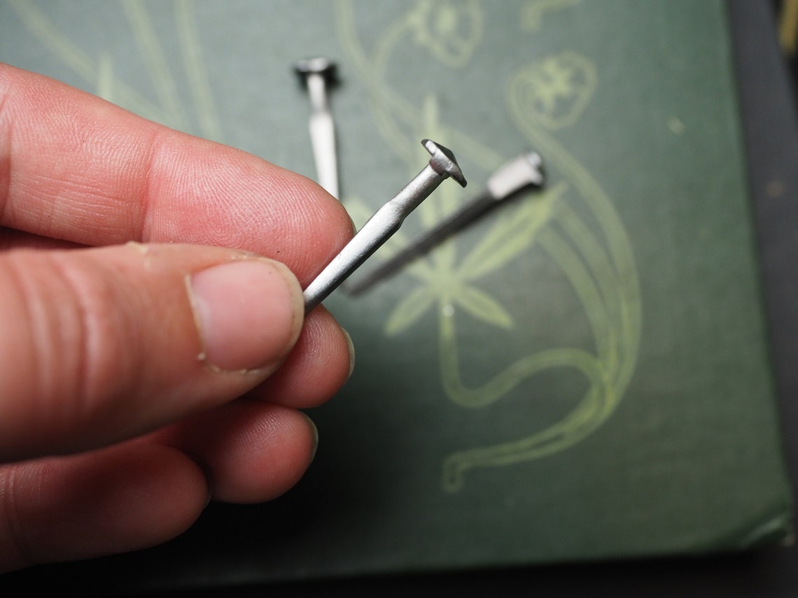 3 Traditionally Made Square Cut Iron Nails for Protection - Etsy
