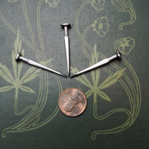 3 Traditionally Made Square Cut Iron Nails: for Protection Magic ...