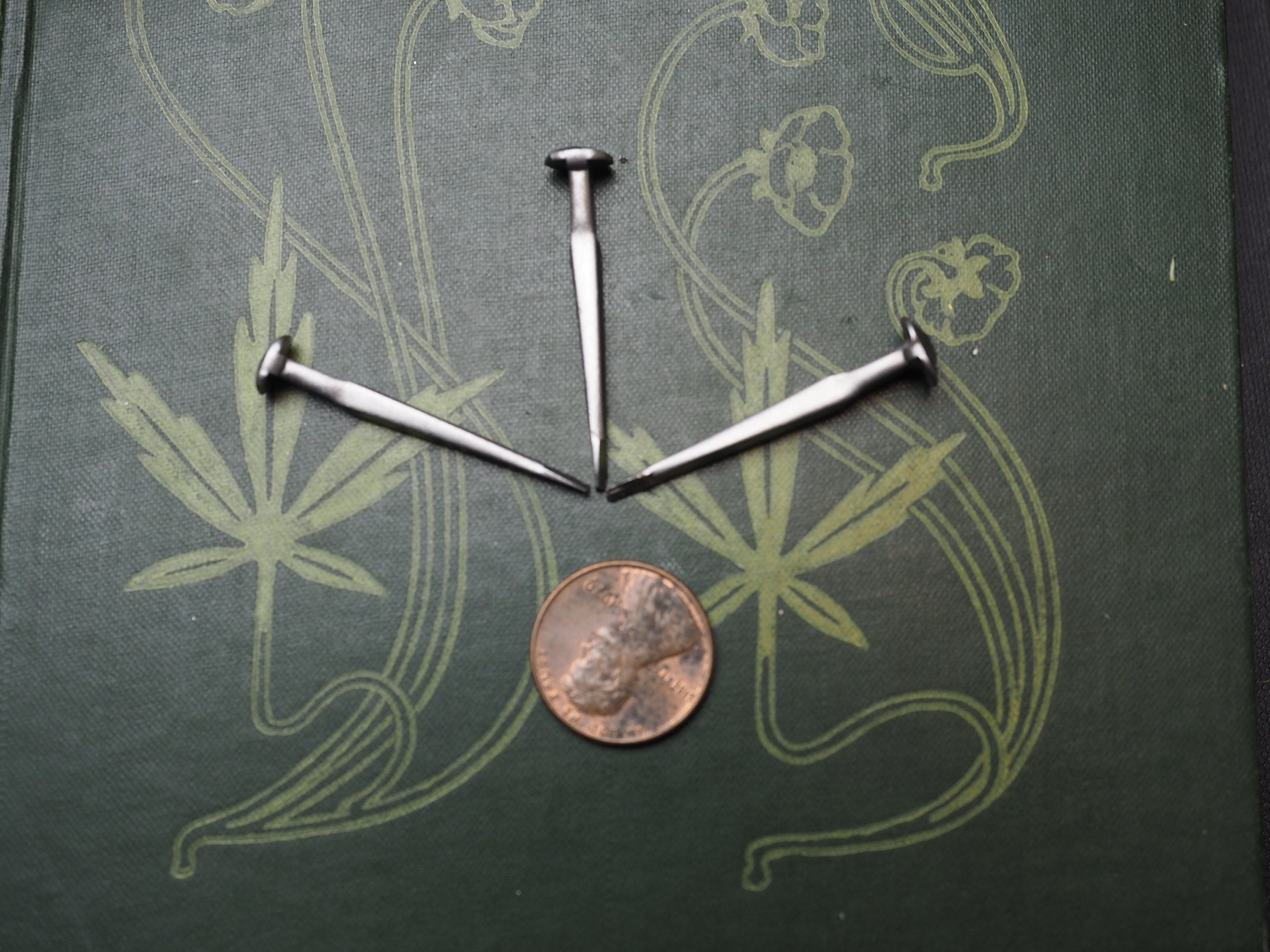 3 Traditionally Made Square Cut Iron Nails: for Protection Magic ...