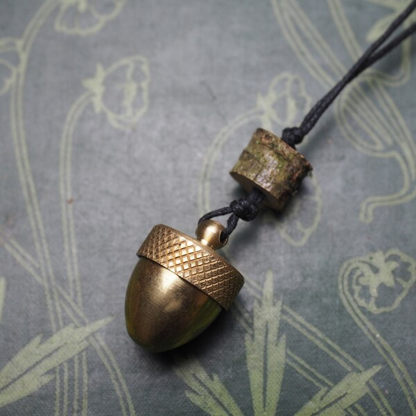 Acorn Locket - Etsy