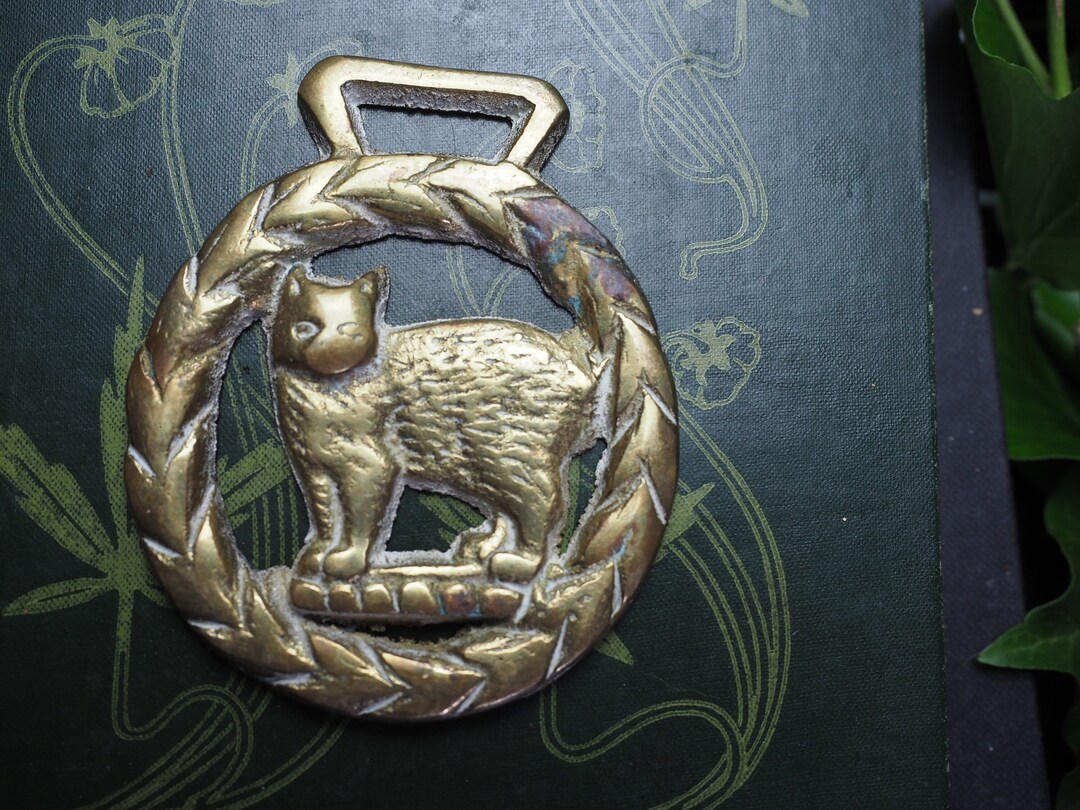 Vintage Manx Cat Horse Brass - Luck - Folk Magic, British, Pagan, Isle ...