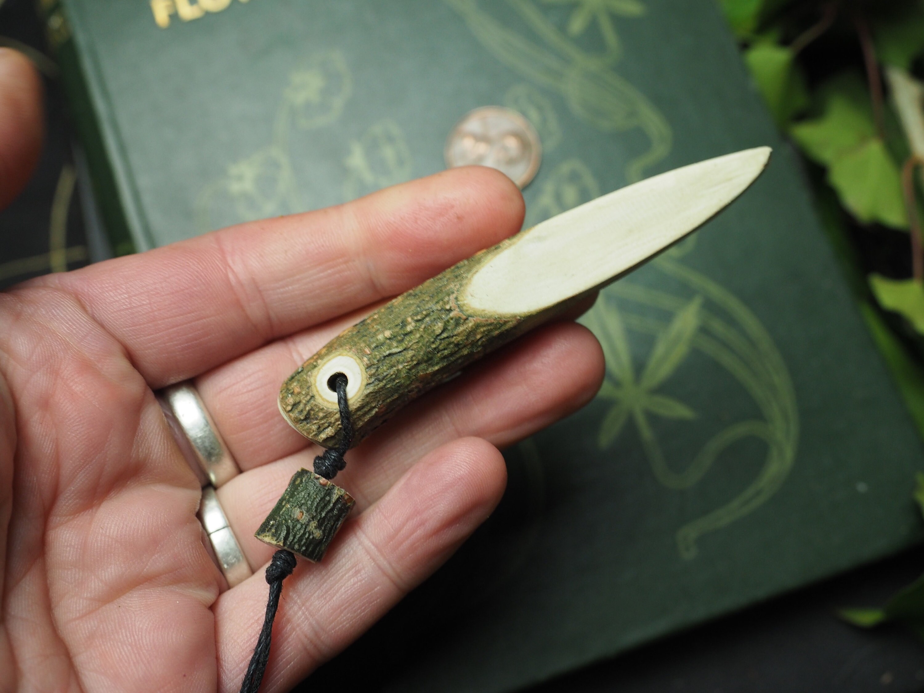 Cornish Holly Wood Athame Pendant Protection Pagan Wicca - Etsy