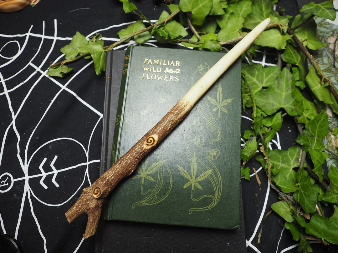 Rare English Spindle Wood Wand Spinning Magic for Pagans - Etsy