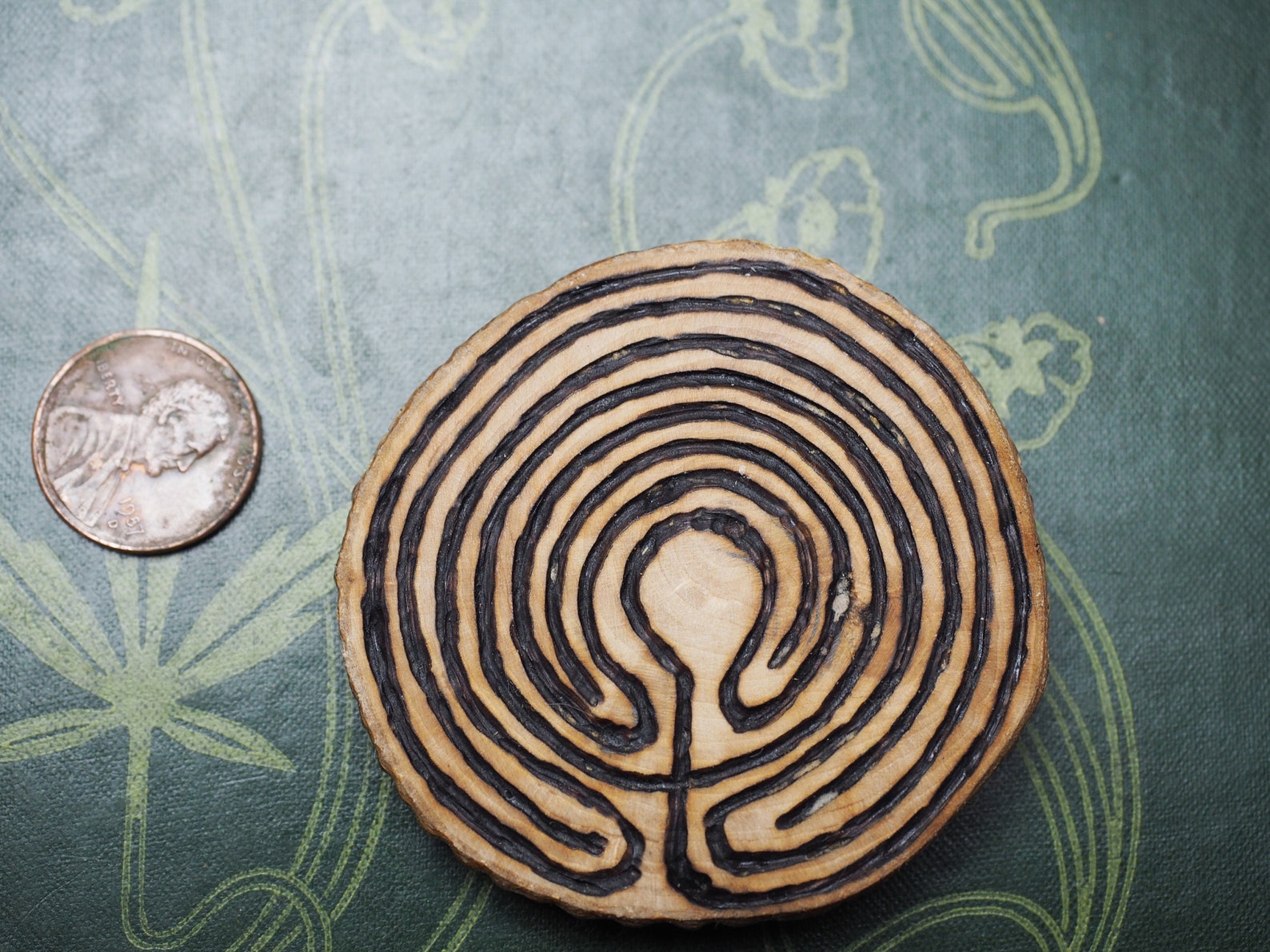 Rowan Wood Seven-walled Labyrinth Amulet Goddess - Etsy