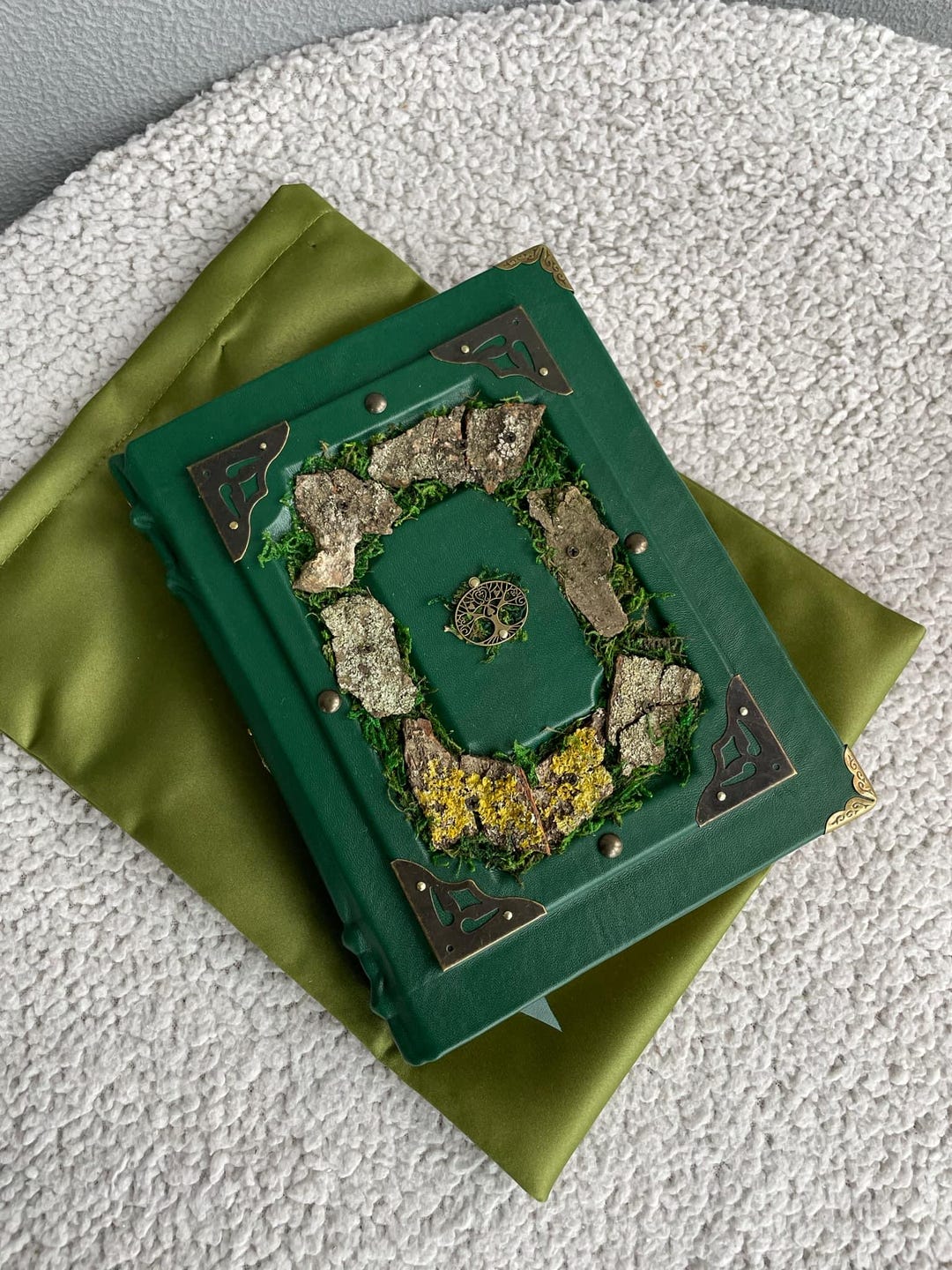 Handmade Family Book Leather Family Tree Book Notebook Forest Book ...