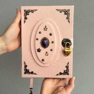 Leather Magic Locks Book of Shadows Empty Blank Pages Handmade ...