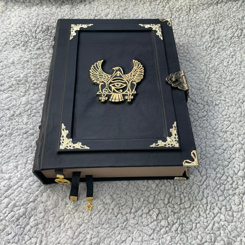 Horus Grimoire, Eye of Ra Journal, Falcon Leather Ancient Egypt Book of ...