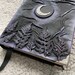 Handmade Leather Book of Shadows: Moonlit Night Grimoire Fantasy ...