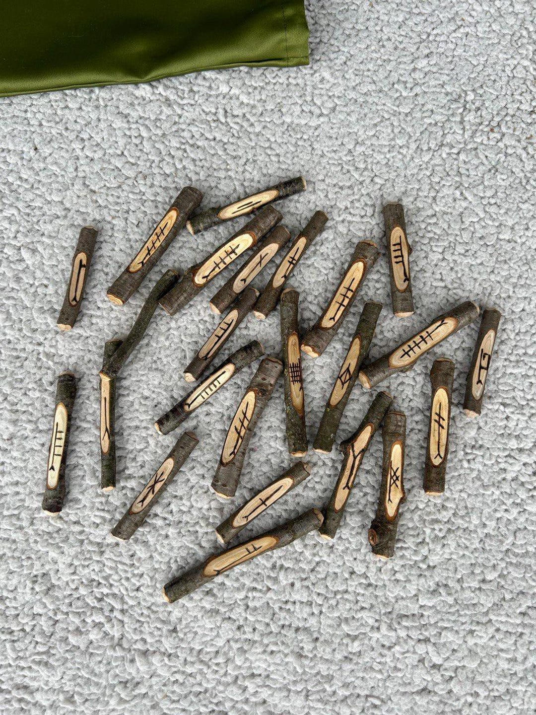 Handcrafted Ogham Divination Sticks Set 29 Celtic Tree Alphabet Runes ...