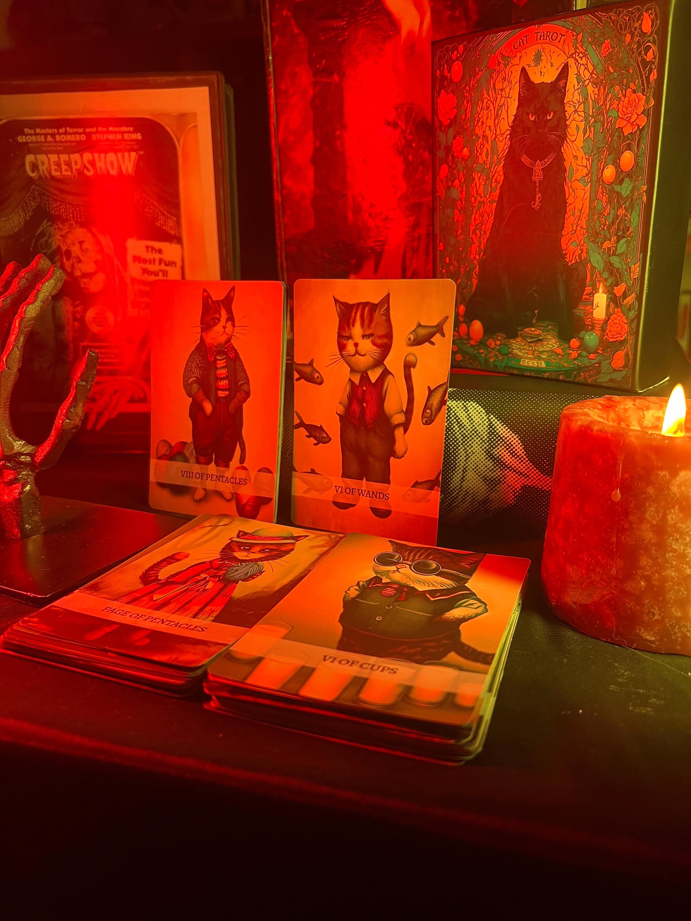 Cat Tarot Deck, 78 Cards, Spiritual Cats, Oracle of Cats, Tarot Deck ...