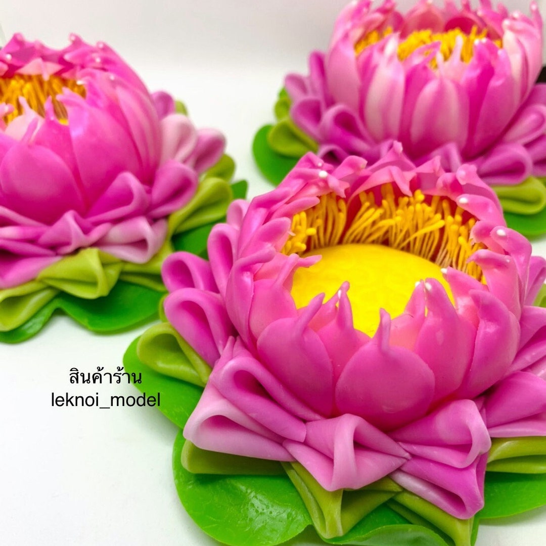 Miniature Lotus Base Clay Material, Handmade Clay, Dollhouse Miniature ...