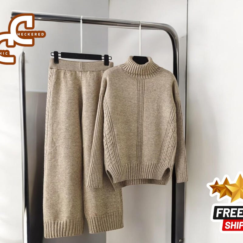 Women Winter Knitwear Set - Etsy